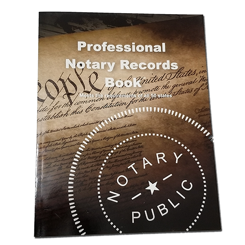 Professional Notary Records Boook